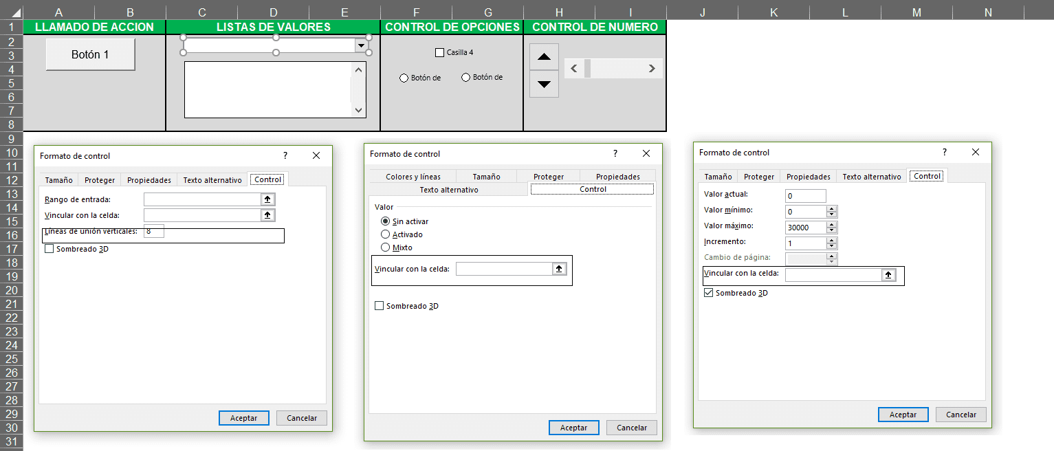 CONTROLES DE FORMULARIOS