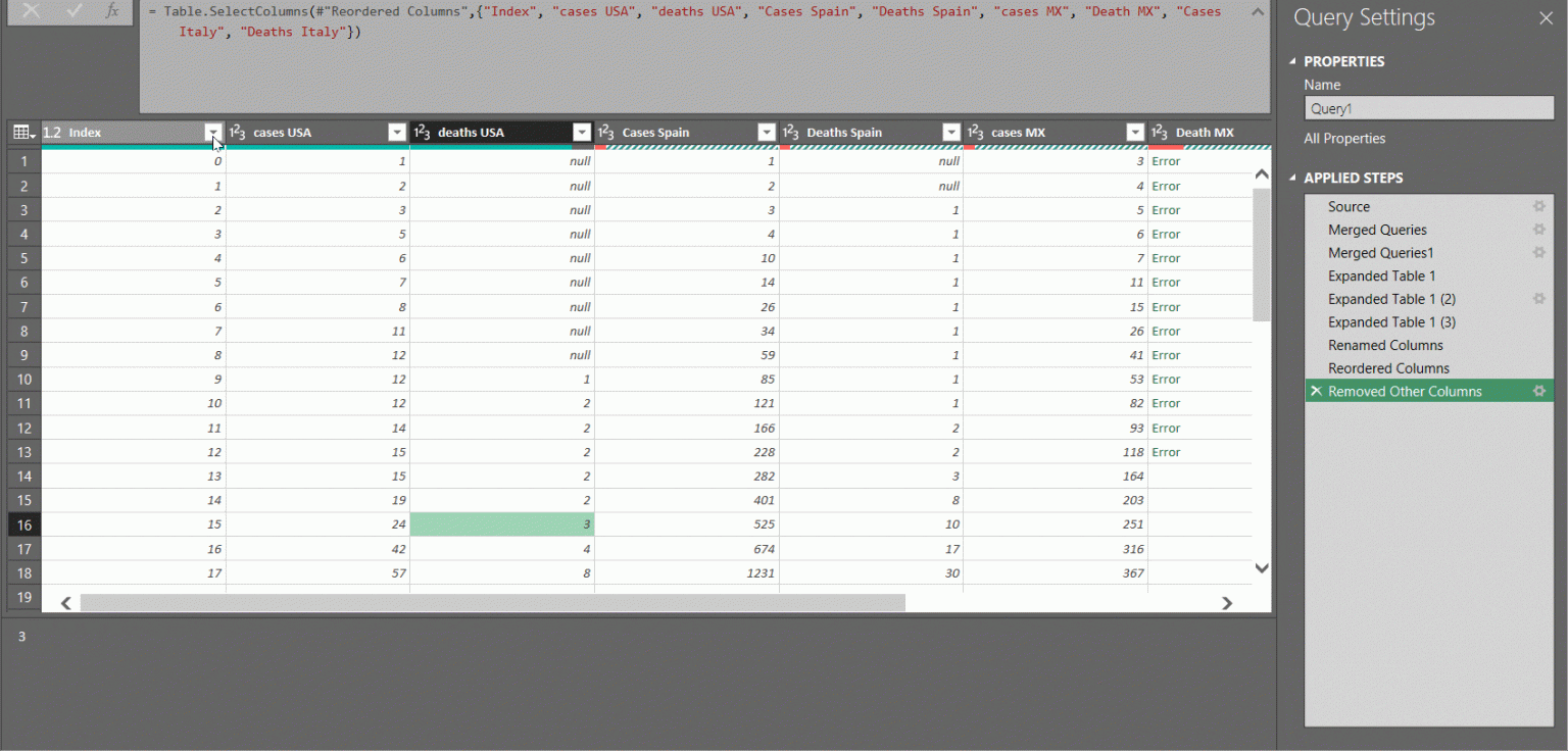 Introducción a las fórmulas M de Power Query - power BI