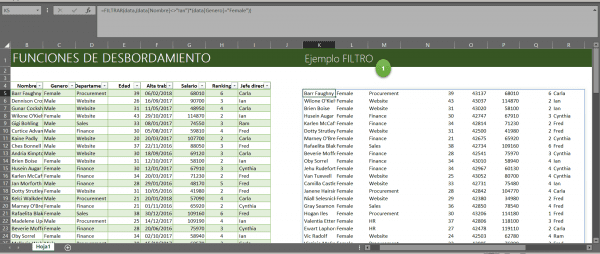 Todo sobre las funciones de Array Dinámico de Excel - Formulas Excel